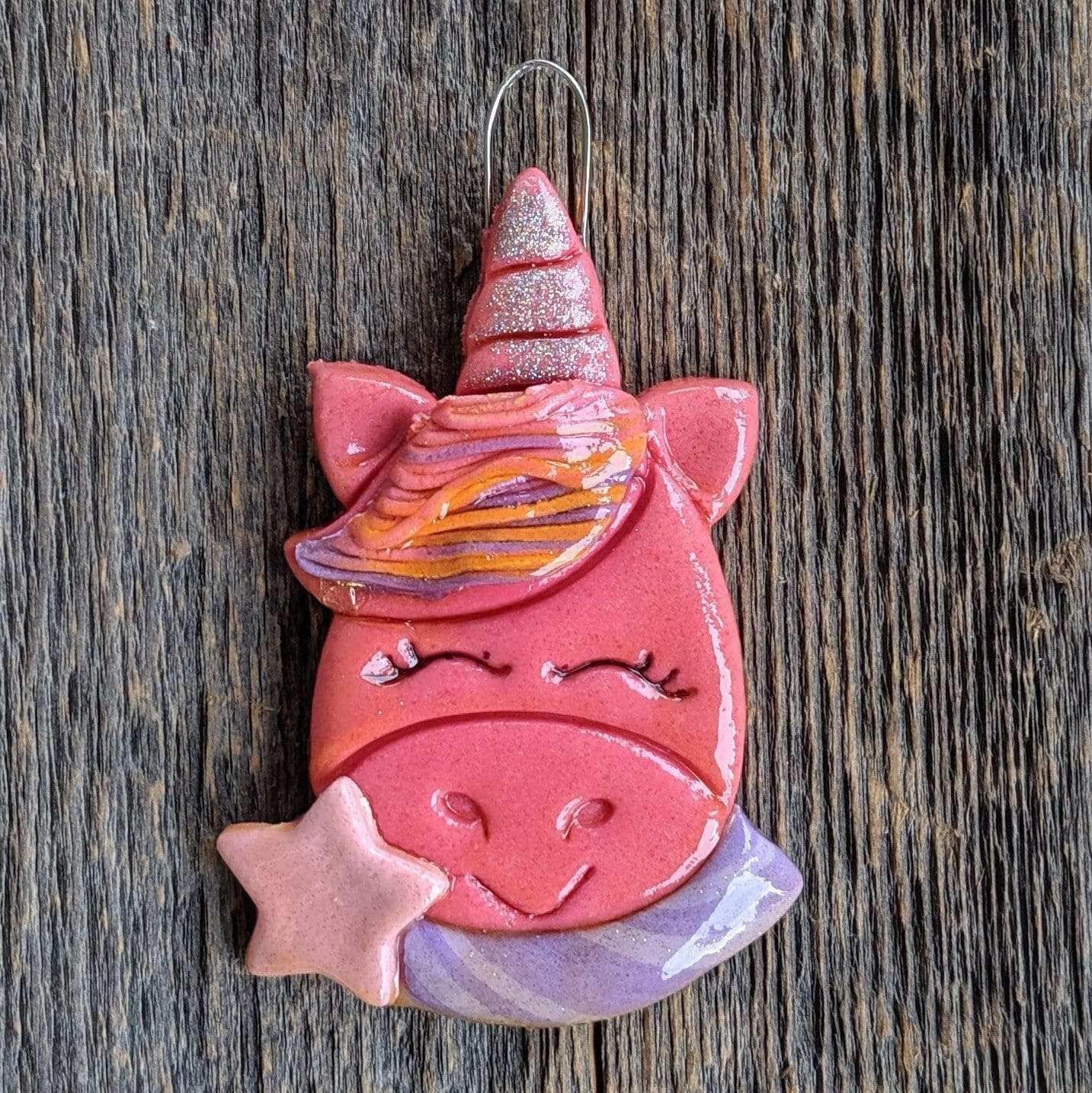 Smiling Unicorn Christmas Ornament | Tis The Season Christmas Ornaments