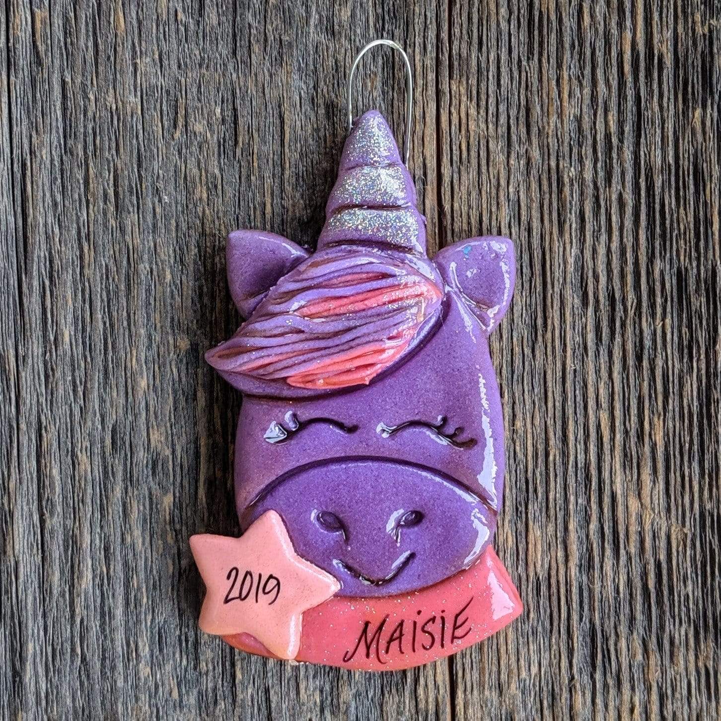 Smiling Unicorn Christmas Ornament | Tis The Season Christmas Ornaments